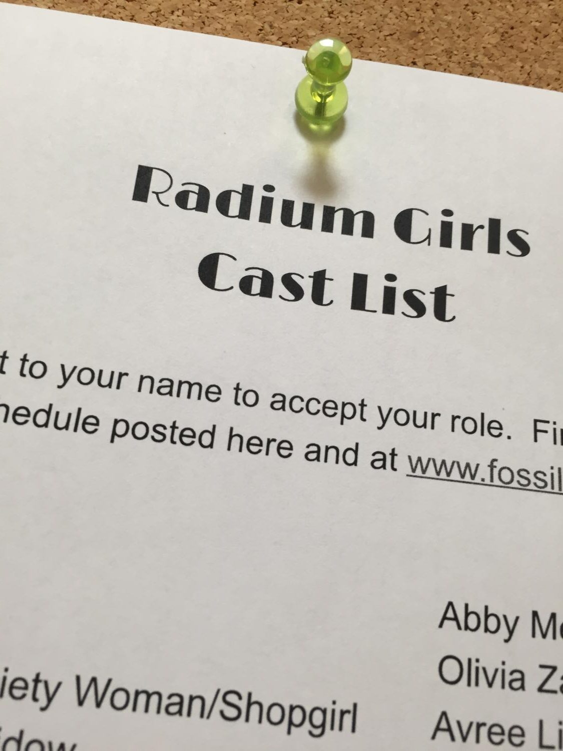 Radium Girls cast announced – Etched in Stone
